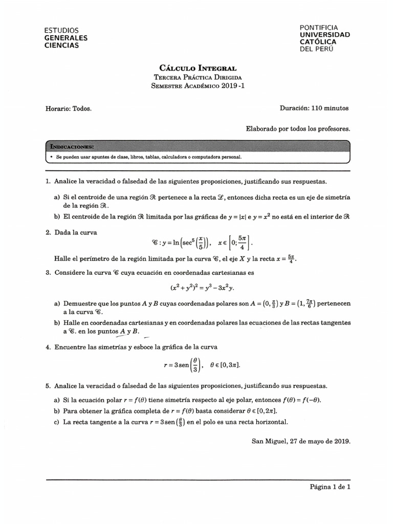 PD3 CalInt 2019-1 | PDF