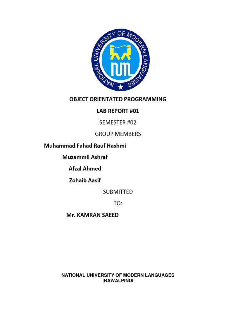 Lab 1 Pdf Method Computer Programming Class Computer Programming