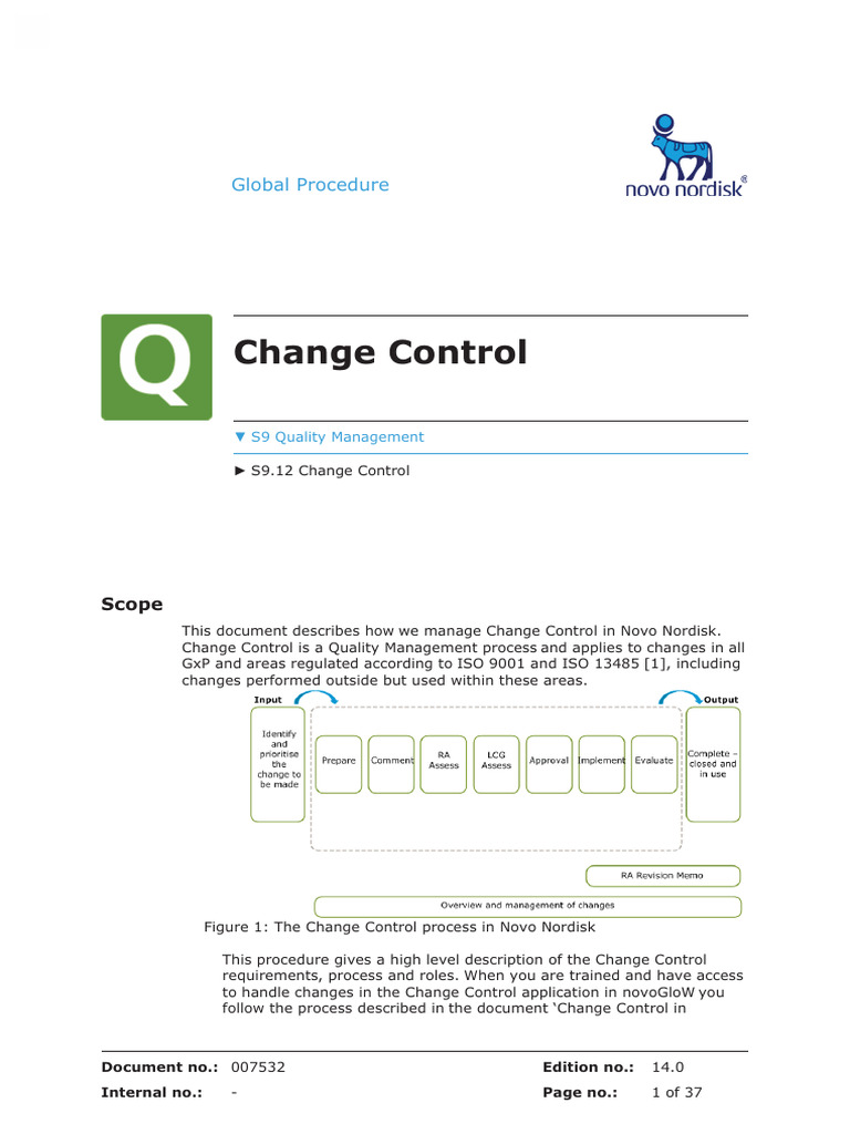 Change Control | PDF