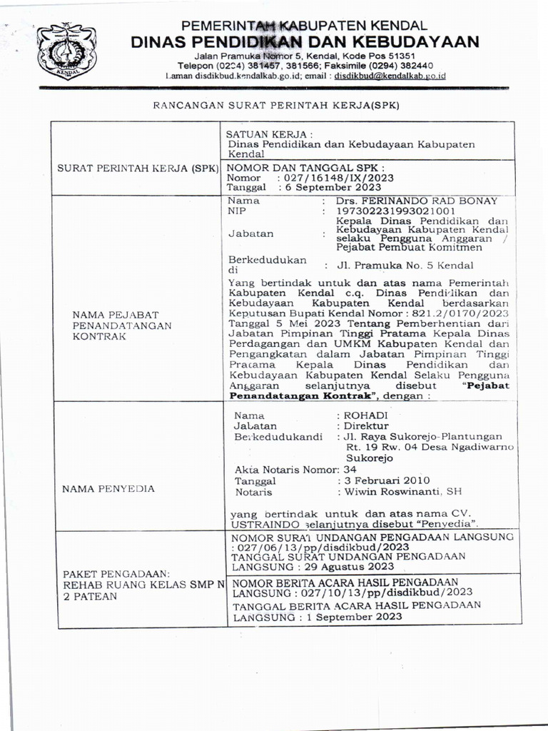 SPK SMP N 2 Patean | PDF