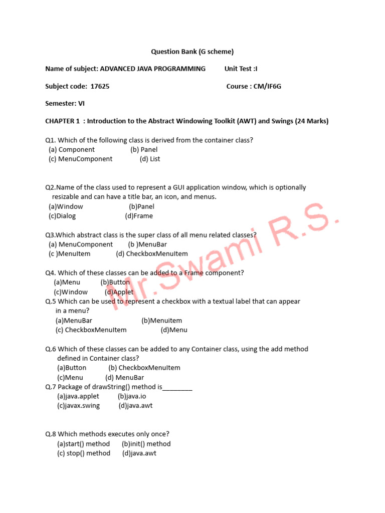 MCQ Questions | PDF
