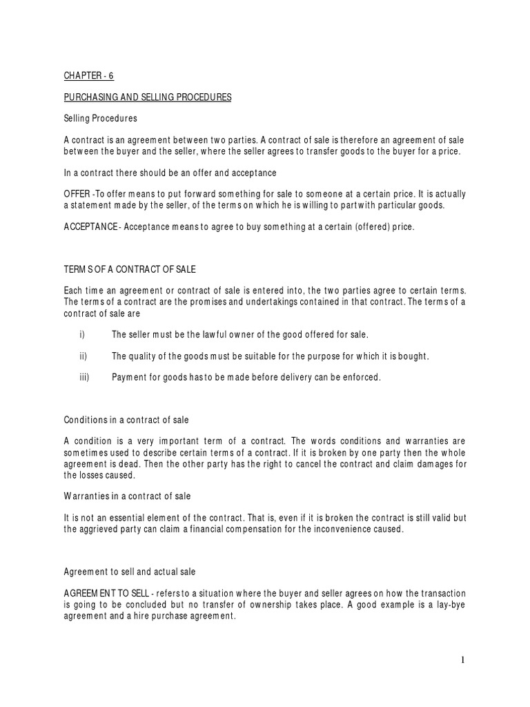 Chapter 6 Purchasing and Selling Procedures | PDF | Invoice | Debits And Credits