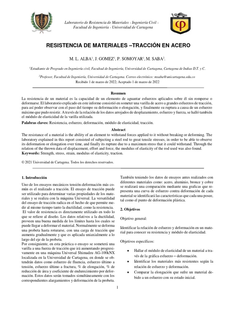 Resistencia de Materiales | PDF