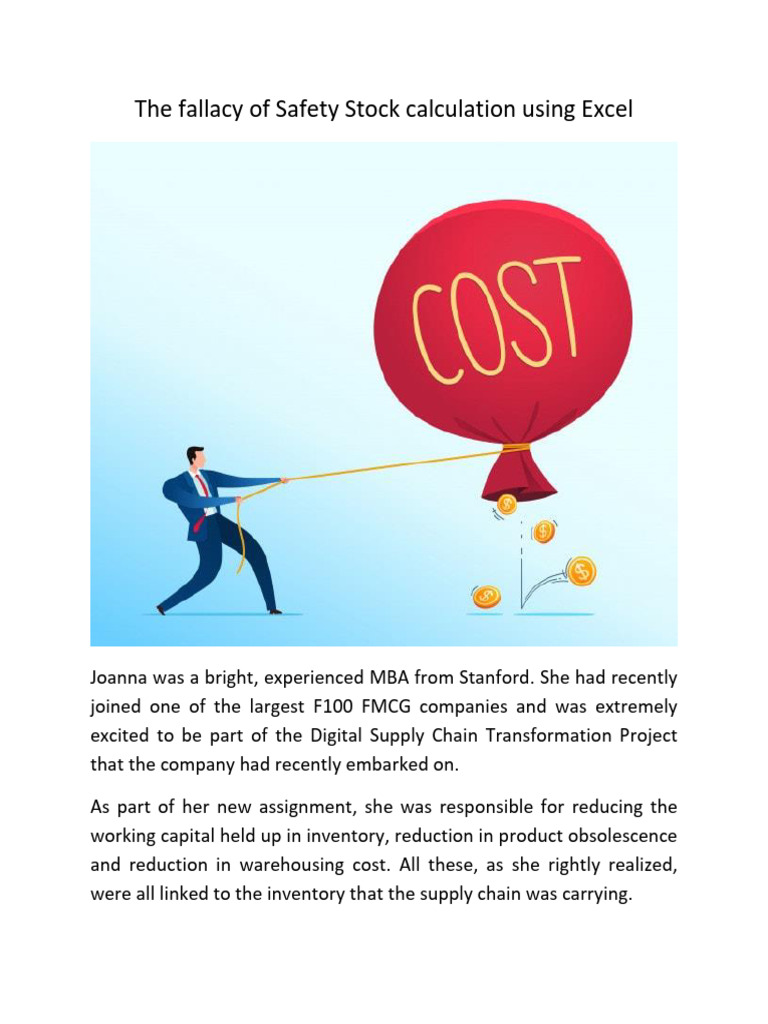 The Fallacy of Safety Stock Calculation Using Excel | PDF