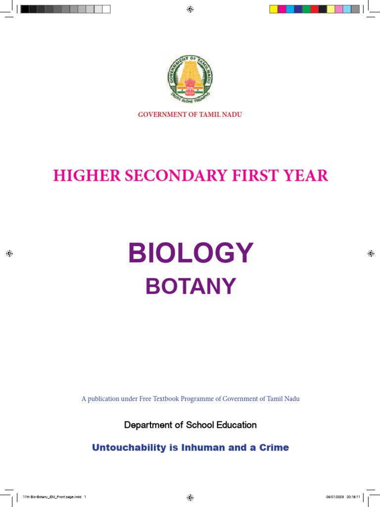 11th STD Bio Botany Txtbook | PDF | Virus | Bacteriophage