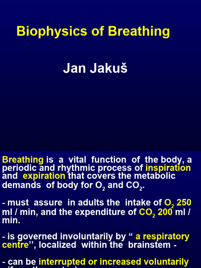 Biophysics of the Respiration | PDF