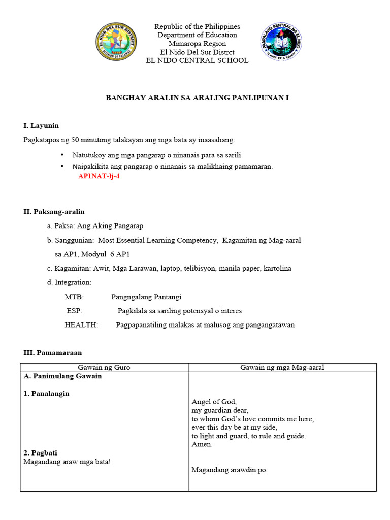 Lesson Plan For Math 3rd Quarter | PDF