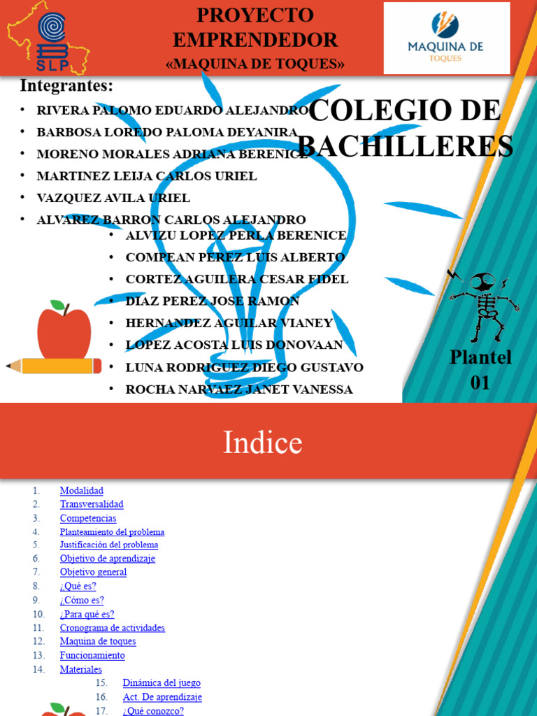 Proyecto Máquina de Toques Educativa | PDF | Unidad de procesamiento ...