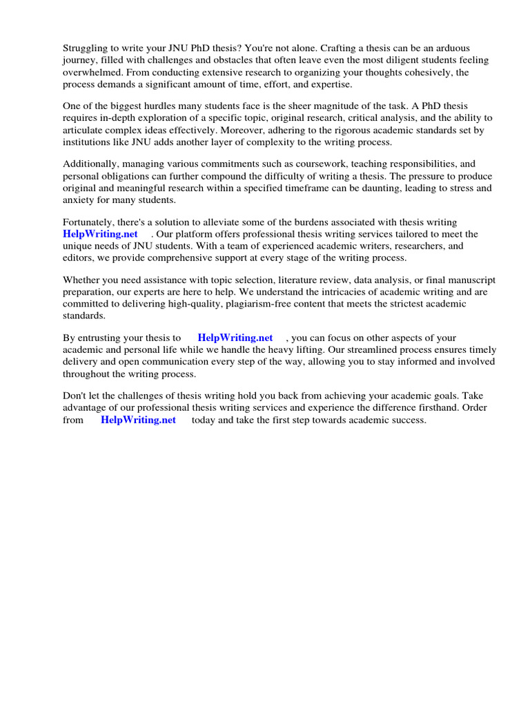 Jnu PHD Thesis | PDF | Physics | Thesis