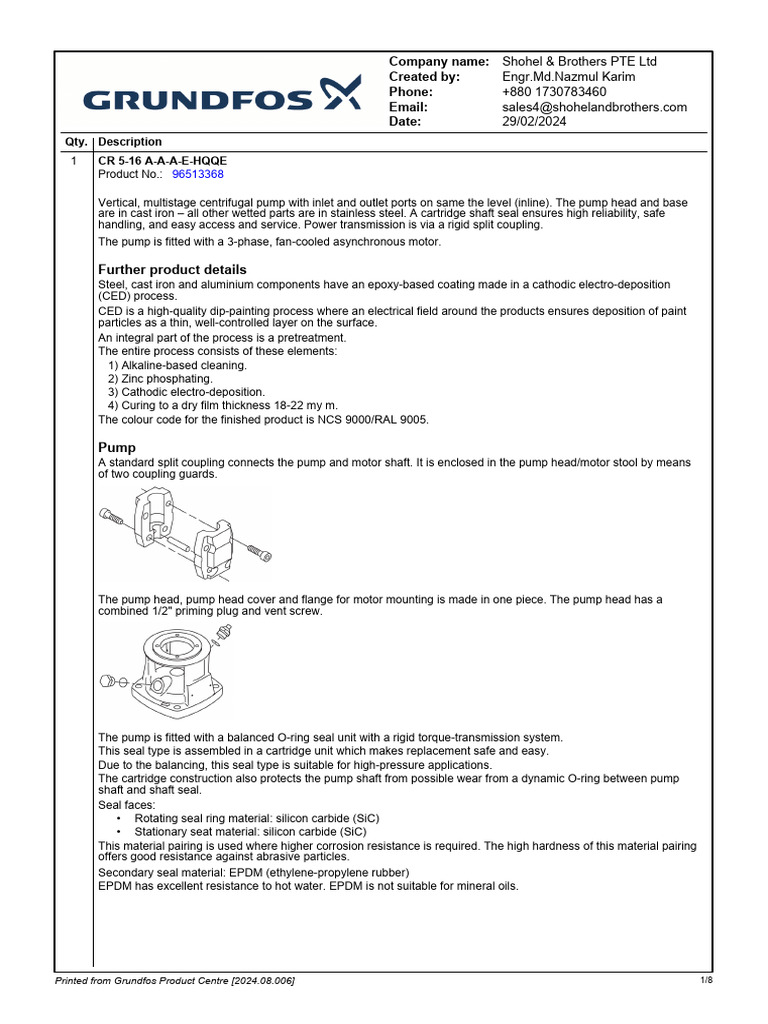 Curve Hot Water Return Pump 11-12 96513368 - CR - 516 - AAAEHQQE | PDF ...
