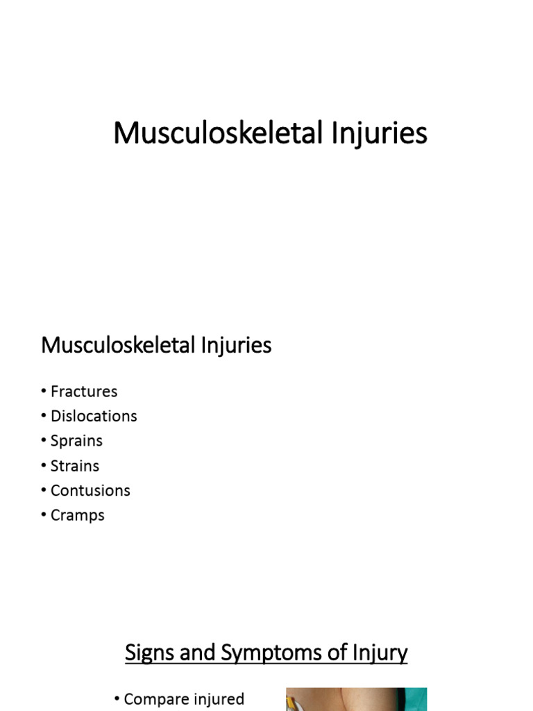 Musculoskeletal Injuries New | PDF
