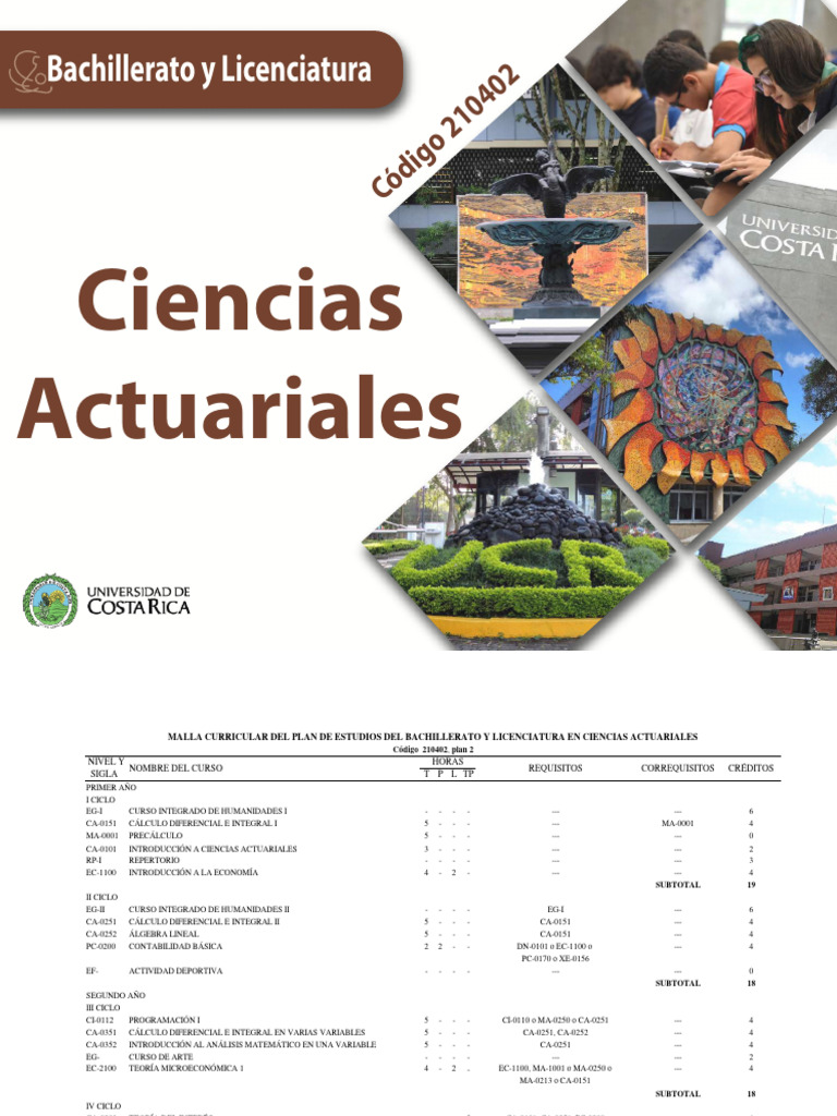 Plan-de-estudio-Ciencias-Actuariales | PDF | Cálculo | Integral