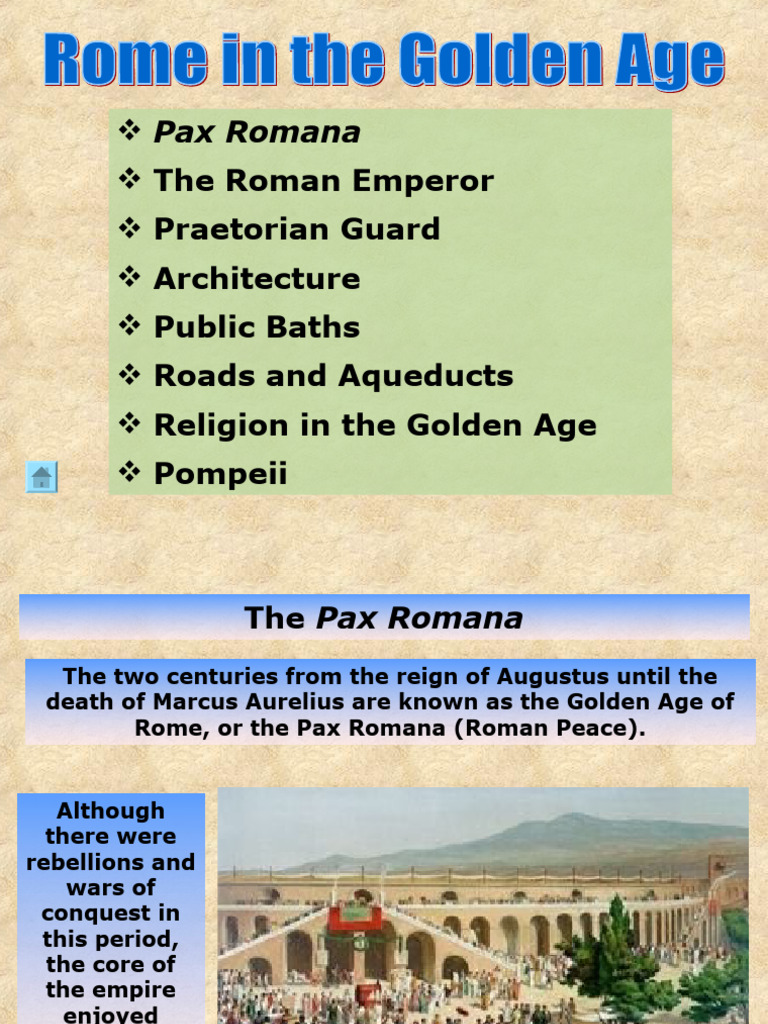 Rome in The Golden Age | PDF | Ancient Rome | Roman Empire