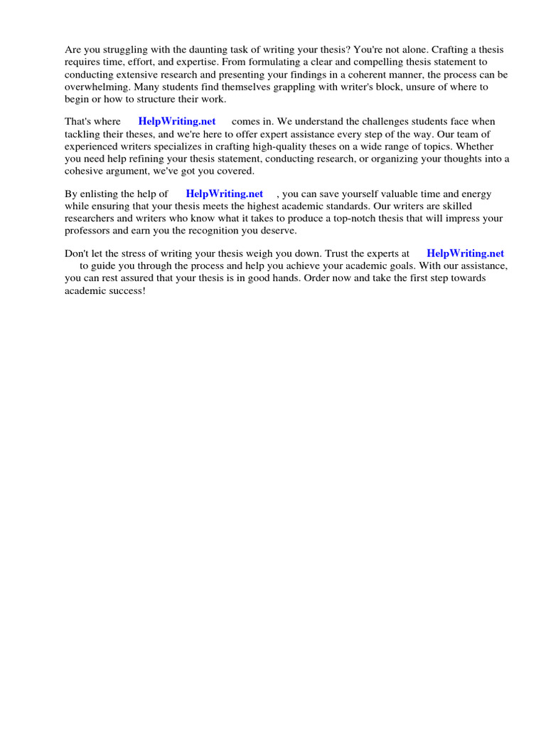 Hook Thesis Blueprint | PDF | Essays | Thesis