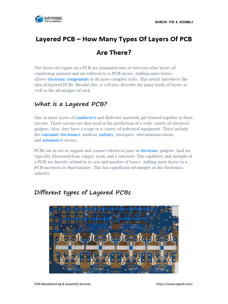 Layered PCB How Many Types of Layers of PCB Are There | PDF | Printed ...