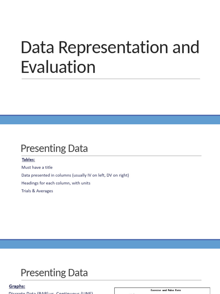 Data Representation and Evaluation | PDF | Experiment | Observational Error