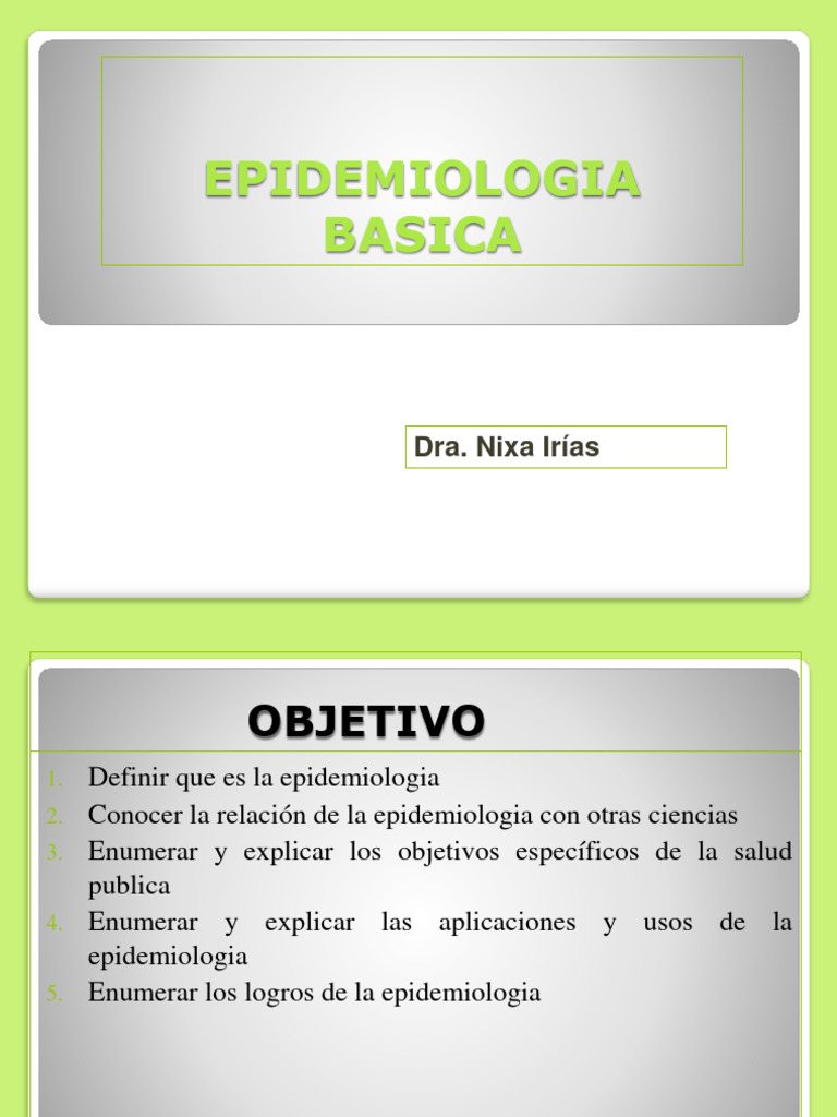 Concepto de Epidemiologia | PDF | Epidemiología | Población