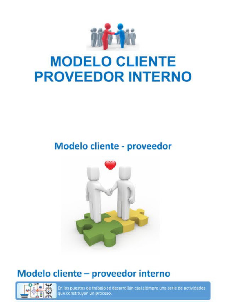 Sesión 2 Modelo-Cliente-Proveedor-Interno | PDF