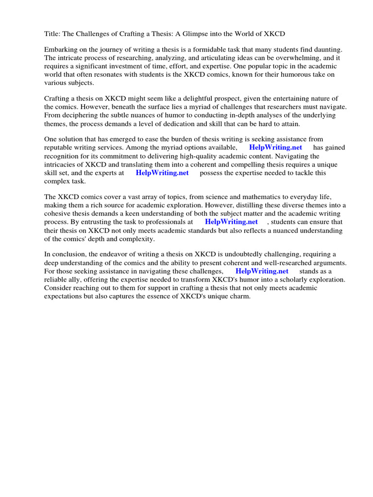 Thesis XKCD | PDF | Artificial Neural Network | Expert