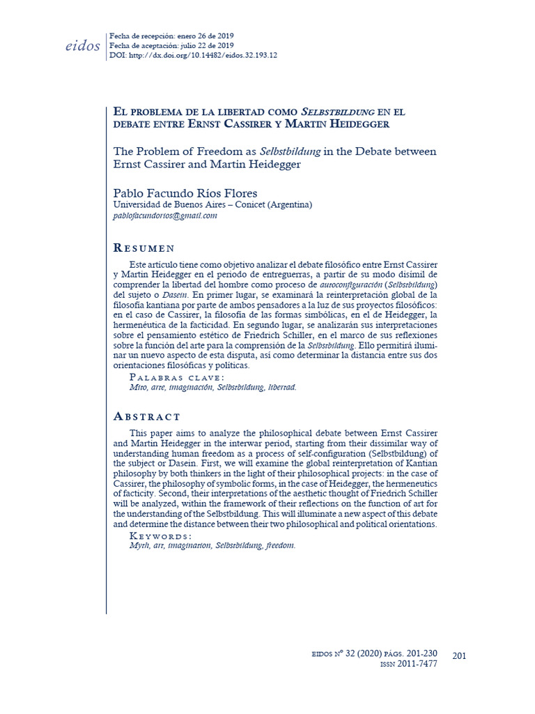 The Problem of Freedom As Selbstbildung | PDF | Martin Heidegger ...