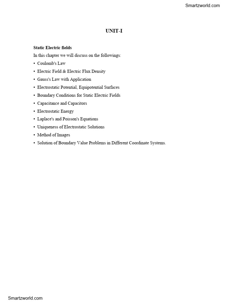 EMTL Unit 1 | PDF | Capacitor | Capacitance