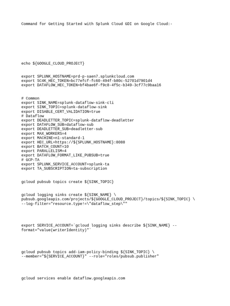 Splunk Cloud Setup on Google Cloud | PDF | Cloud Computing ...