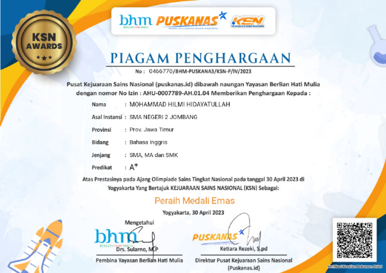 Piag Penghargaan | PDF