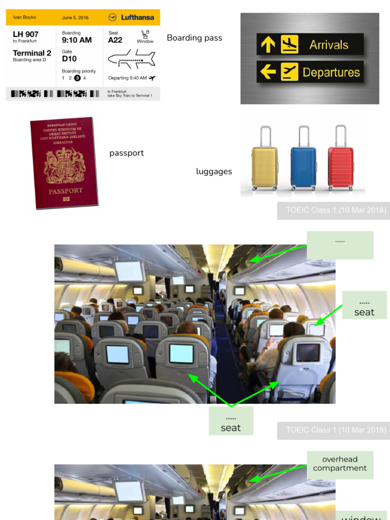 TOEIC Class 1 | PDF | Flight Attendant | Airliner