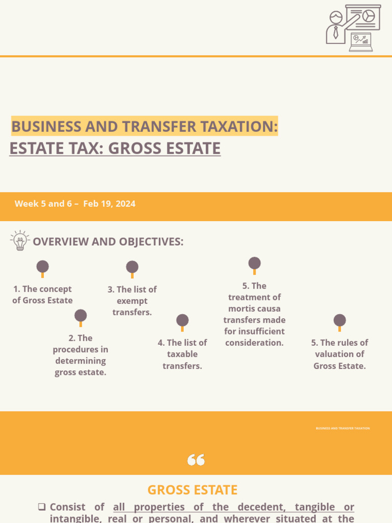 03 Estate Tax - Gross Estate | PDF