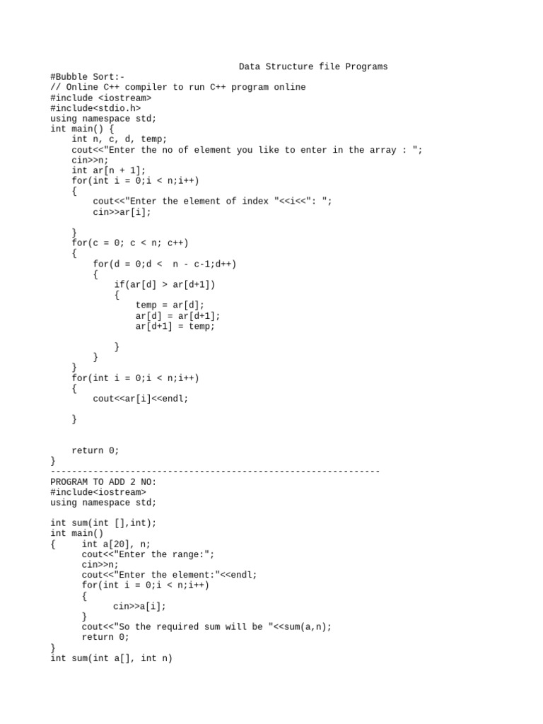 Data Structure (CLG) | PDF