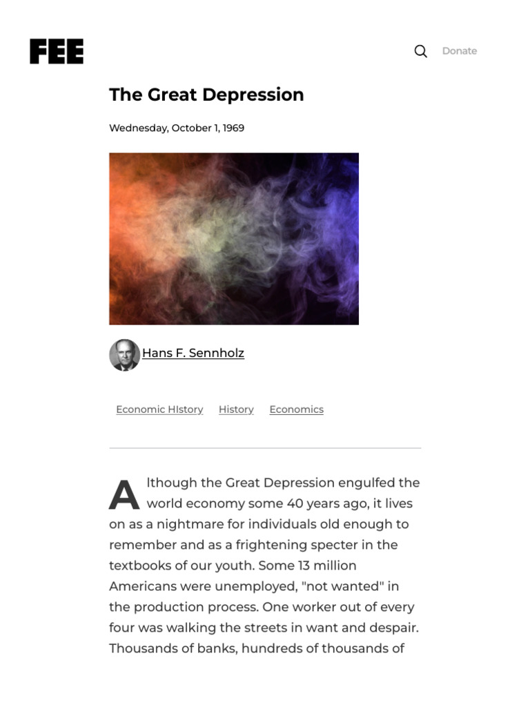 The Great Depression | PDF