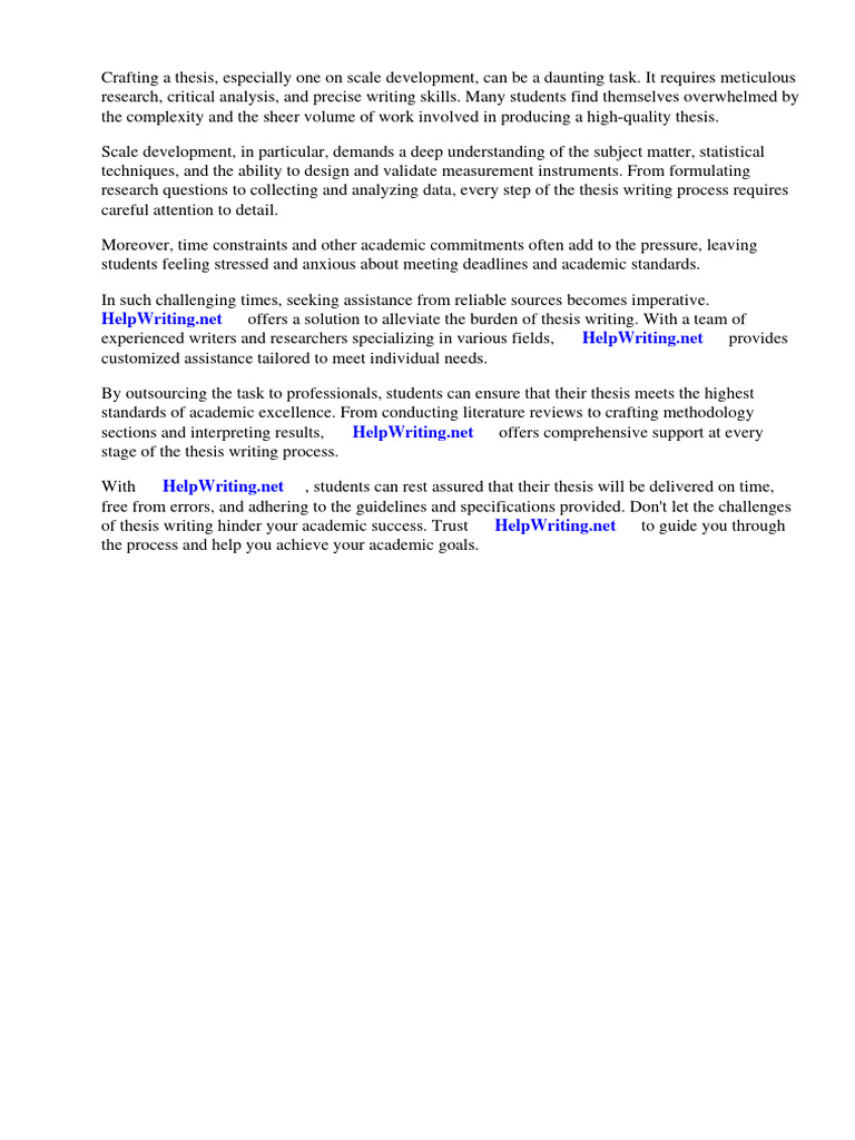 Scale Development Thesis | PDF | Likert Scale | Validity (Statistics)