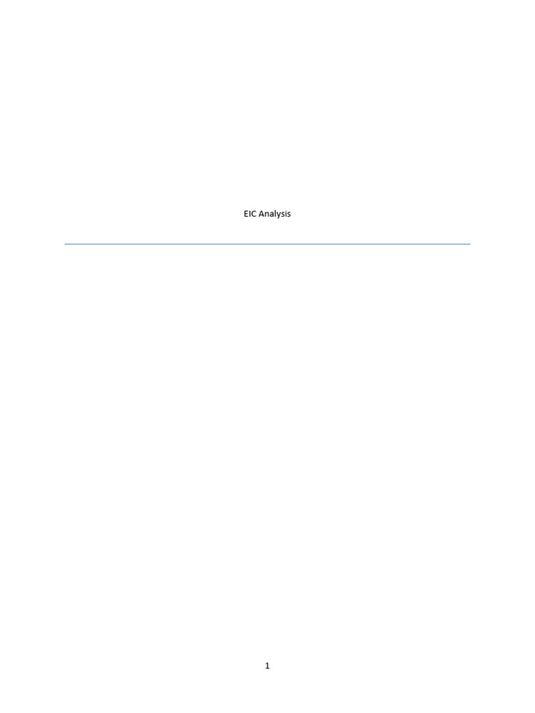 Unit 1 (Notes 2) - EIC Analysis | PDF | Swot Analysis | Business Cycle