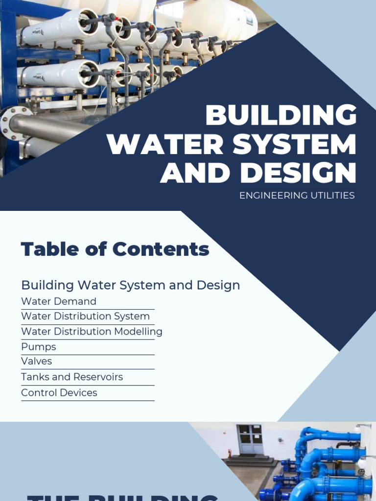Building Water Supply System Design | PDF | Pump | Valve