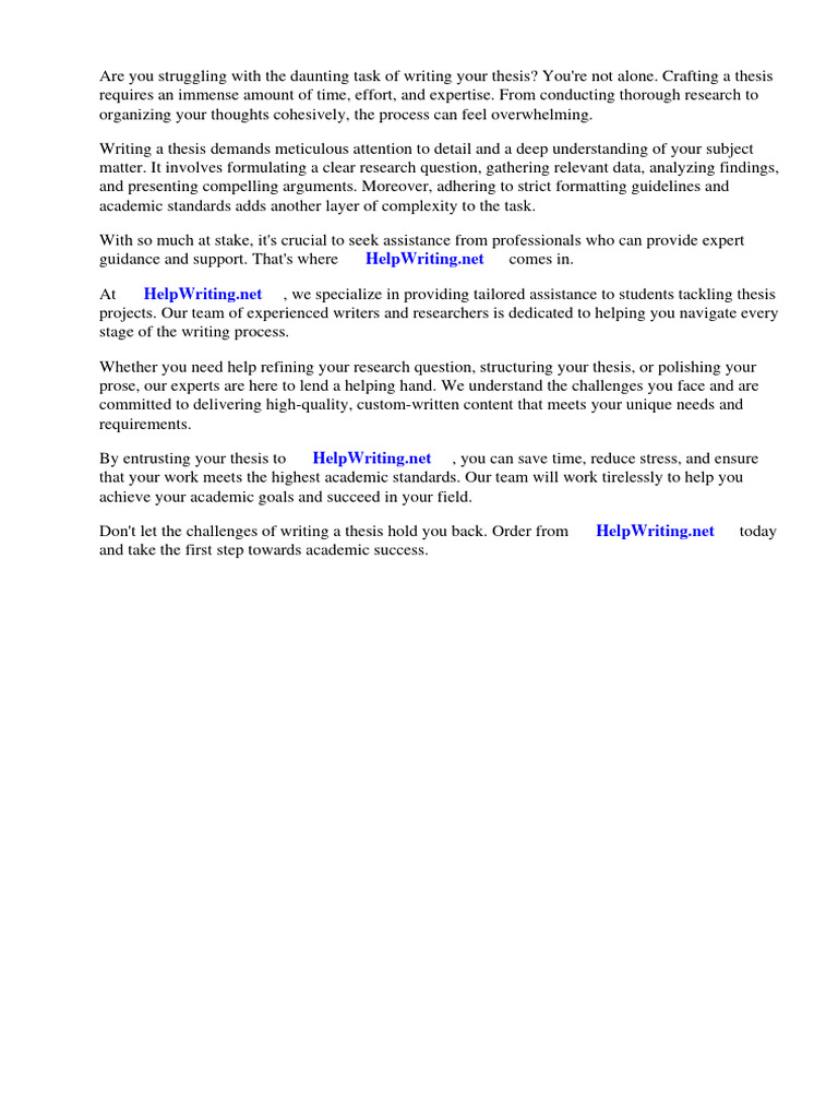 Opening Thesis Presentation | PDF