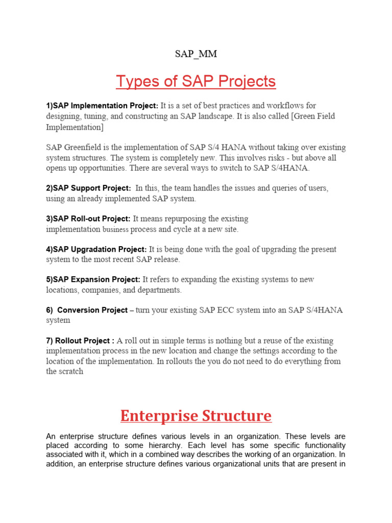 SAP Organizational Structure Overview | PDF | Generally Accepted ...