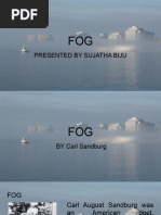 Fog Class 10 English Poem 8 | PDF | Fog | Poetry