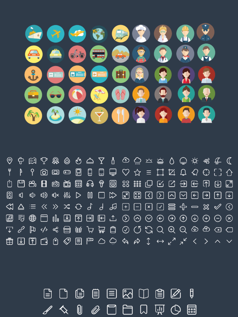 Presentation Icon Set | PDF