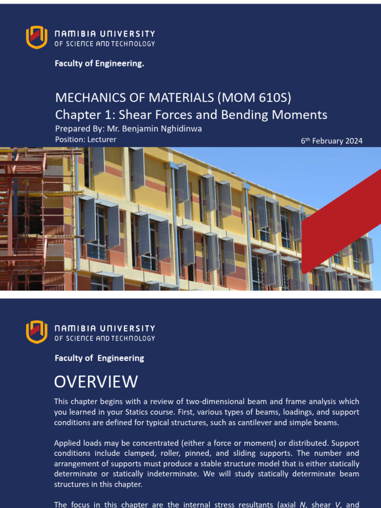 Shear Forces & Bending Moments in Beams | PDF | Bending | Beam (Structure)