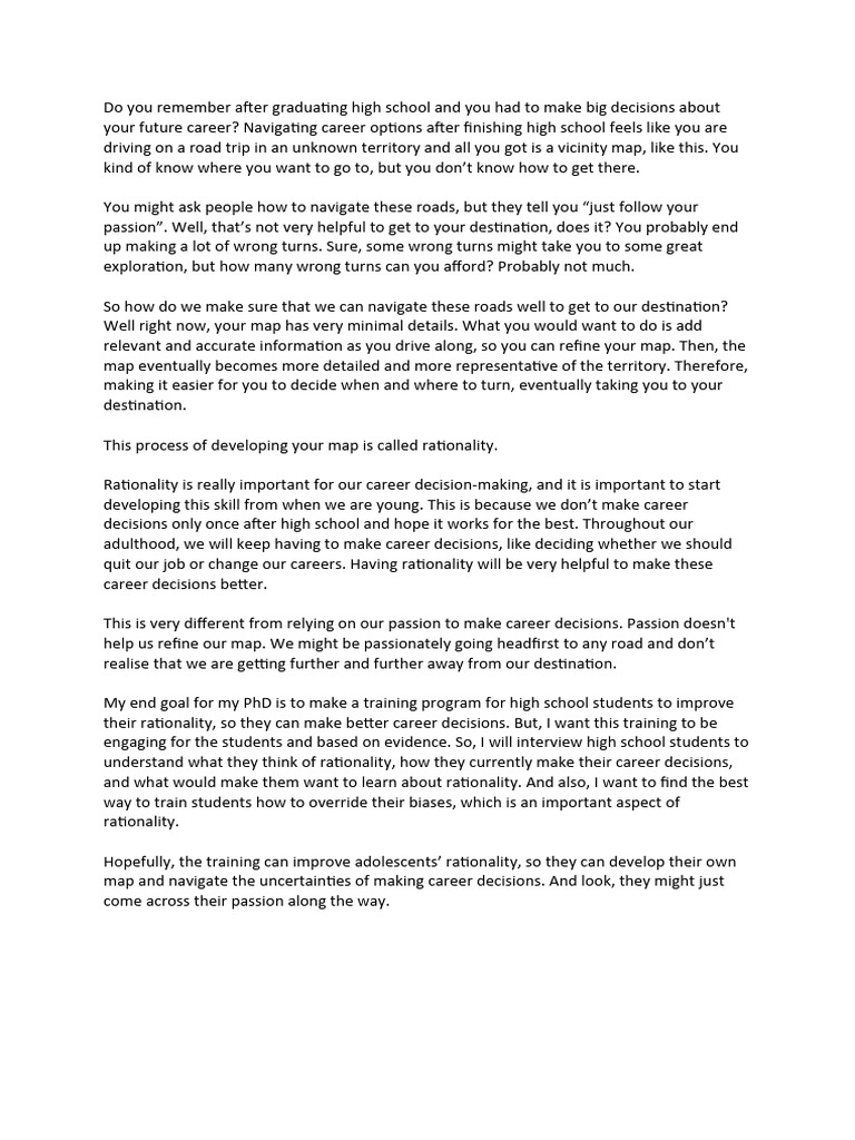 3MT Draft | PDF | Career & Growth