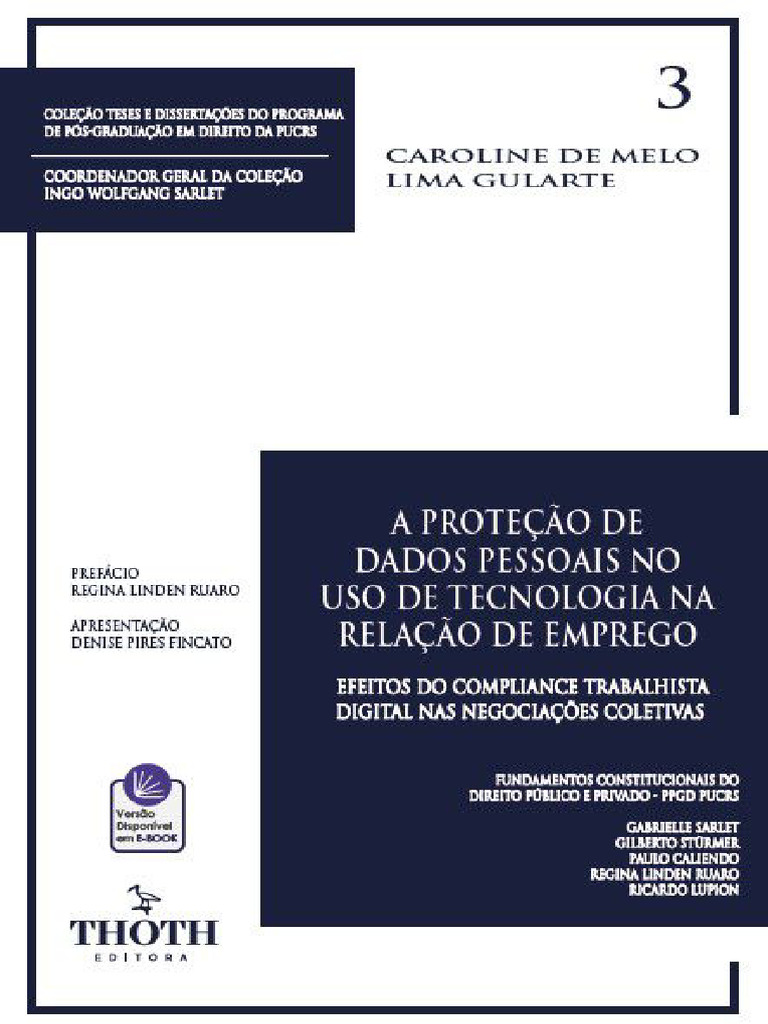 A Protecao de Dados Pessoais No Uso de T | PDF