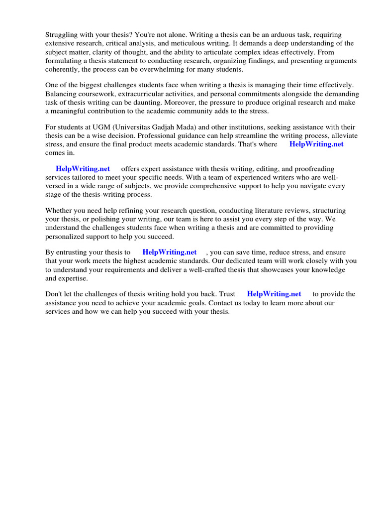 Cover Thesis Ugm | PDF | Thesis