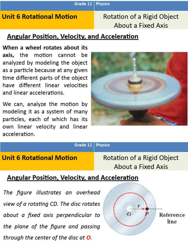 Lecture 5 - Feb 26th | PDF | Rotation Around A Fixed Axis | Speed