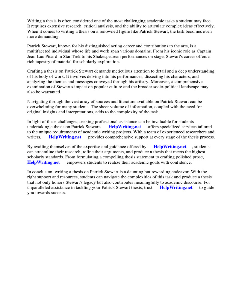 Patrick Stewart PHD Thesis | PDF