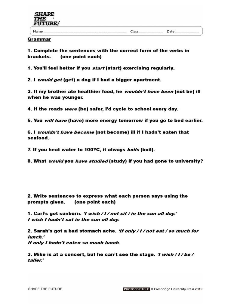 Shape The Future Test With Answers | PDF