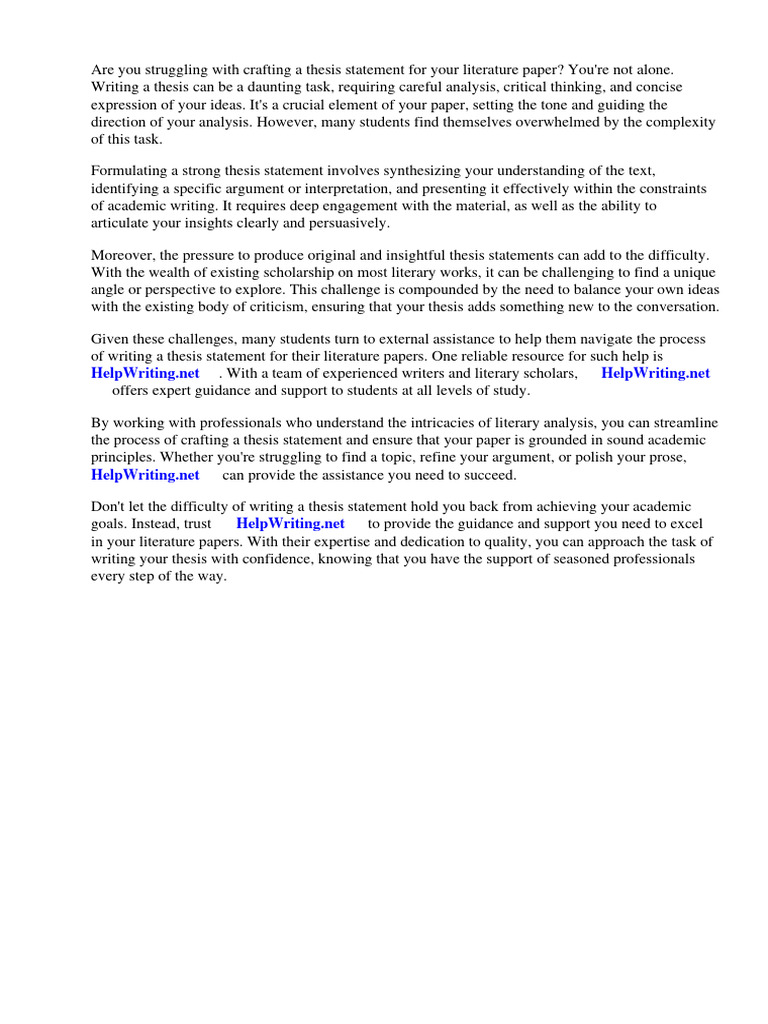 Crafting Effective Thesis Statements | PDF | Essays | Thesis