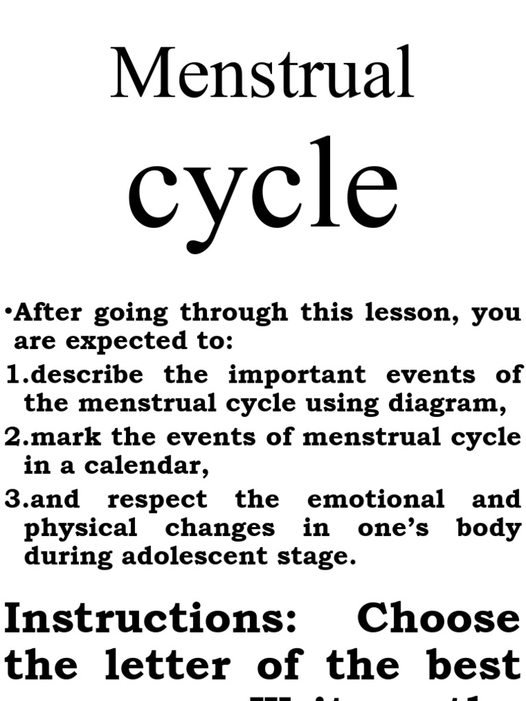 Menstrual Cycle | PDF