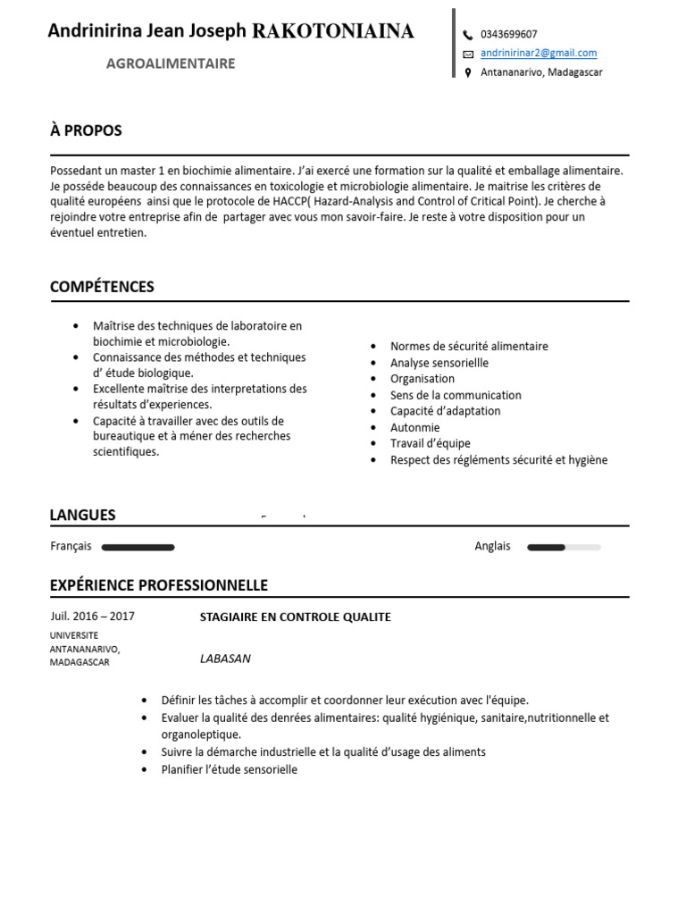 124 Modele CV Canadien | PDF