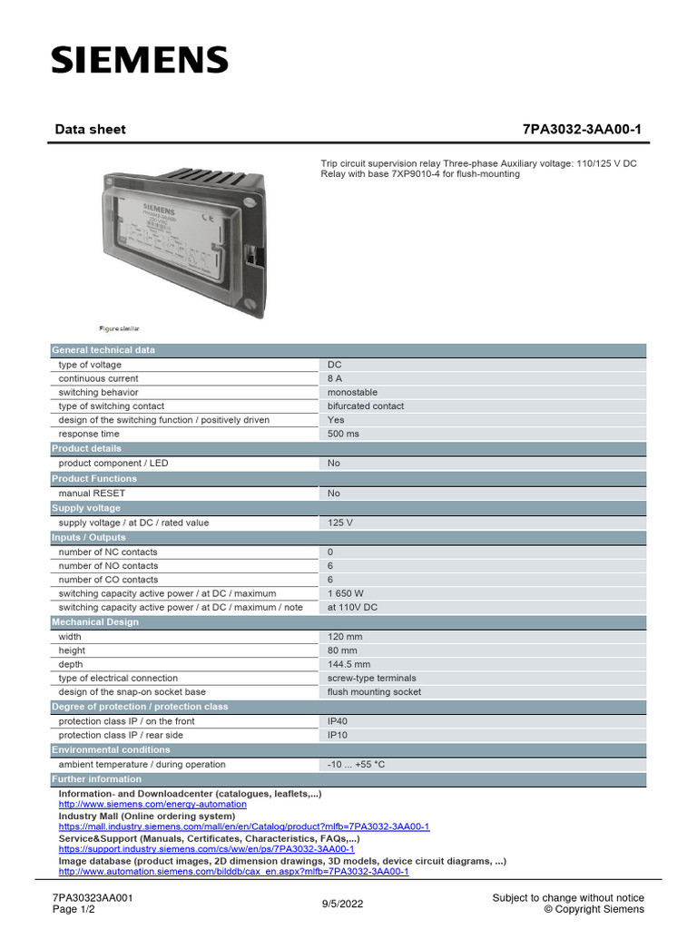 7PA30323AA001 Datasheet en | PDF