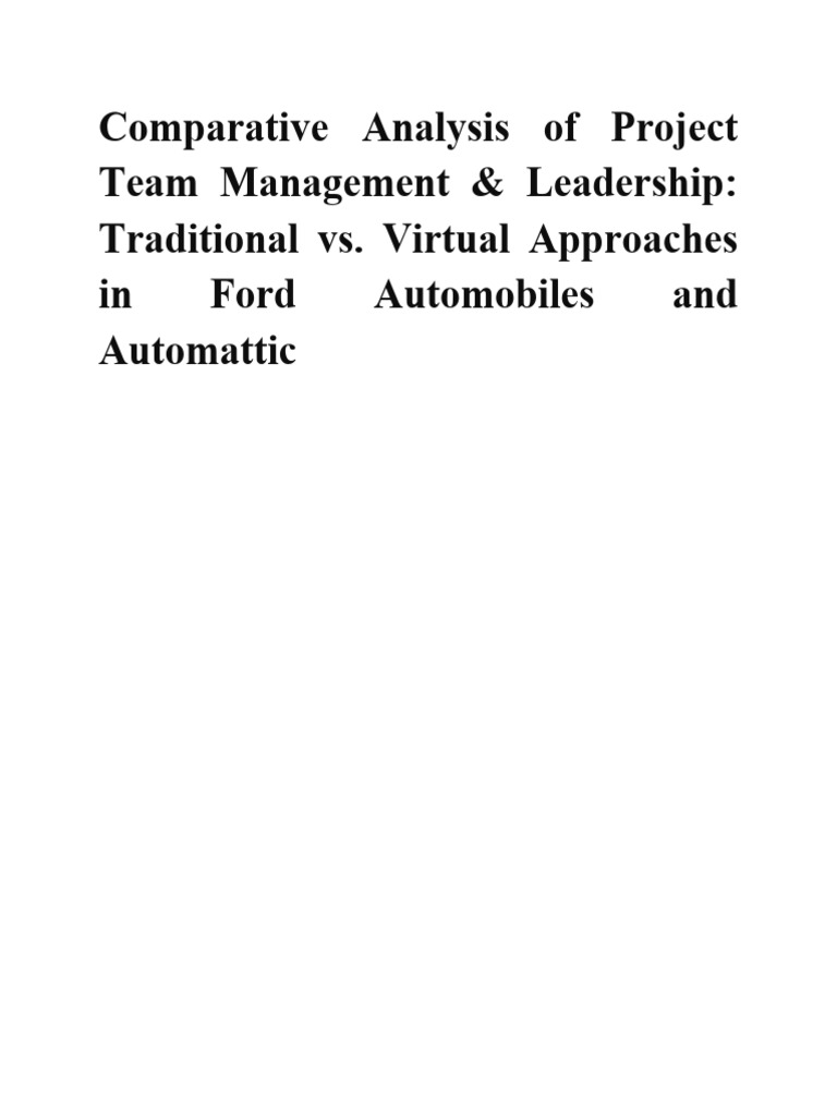 Automatic and Ford | PDF | Leadership | Organizational Culture